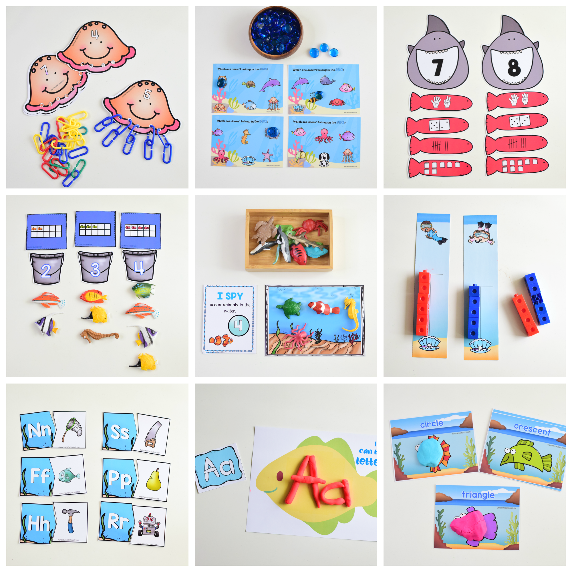 Ocean Math and Literacy Centers – Pinay Homeschooler Shop