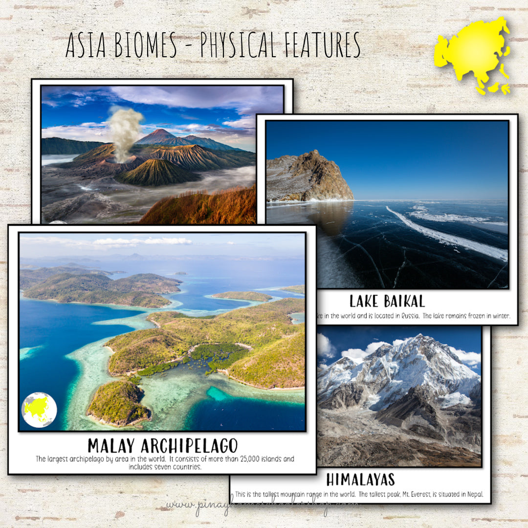 Asia Biomes and Physical Features - Montessori Inspired – Pinay ...