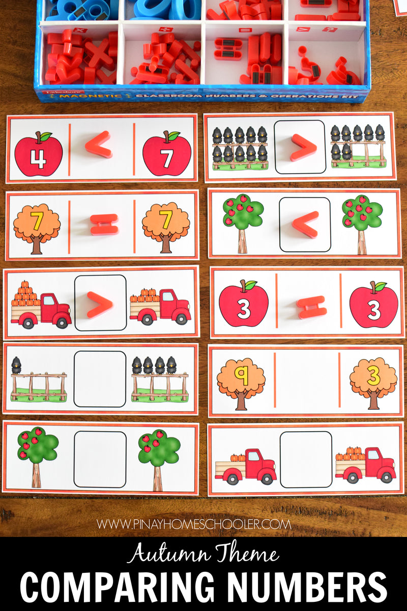 Comparing Numbers - Greater than or Less than Autumn Theme – Pinay ...