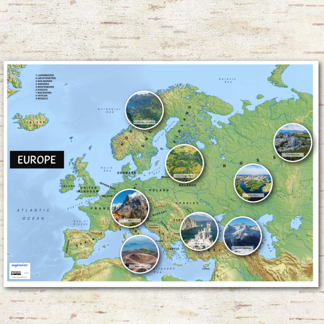 Europe Biomes and Physical Features - Montessori Inspired – Pinay ...