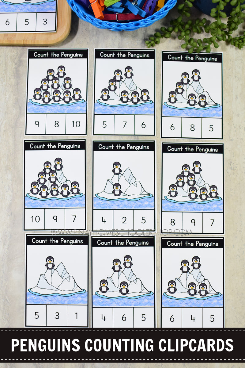 Penguins Preschool Math and Literacy Mini Unit – Pinay Homeschooler Shop
