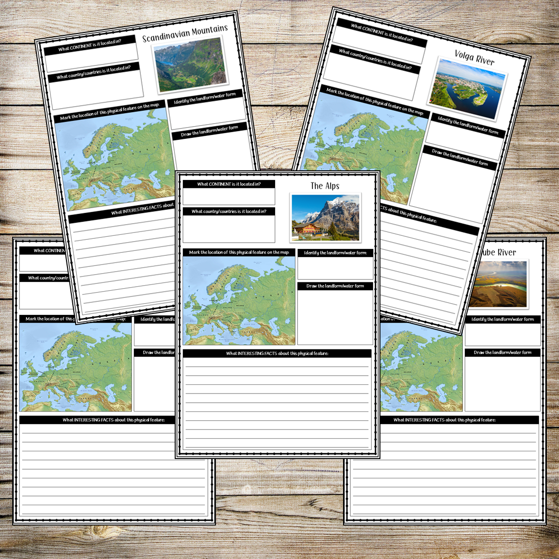 Physical Features of Europe – Pinay Homeschooler Shop