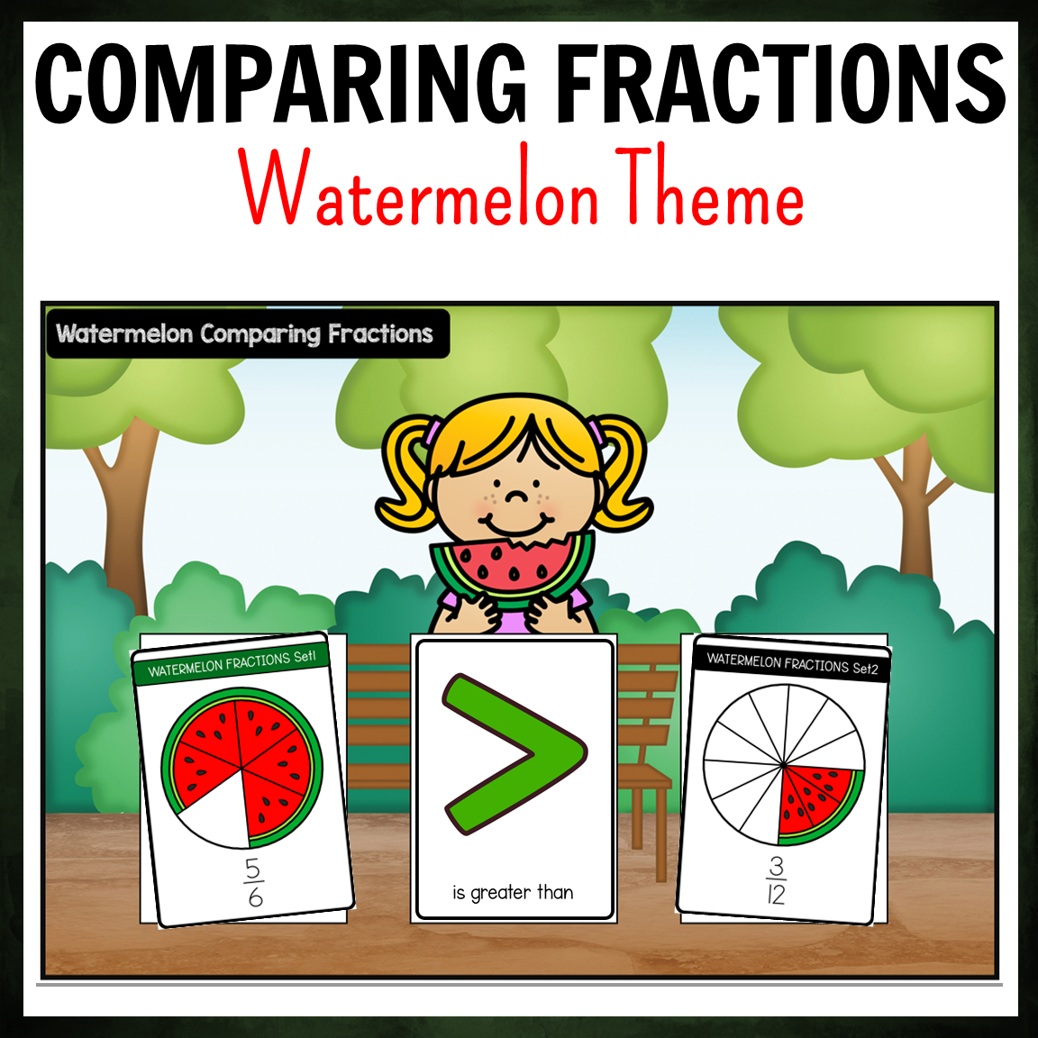 Comparing Fractions Watermelon Theme – Pinay Homeschooler Shop