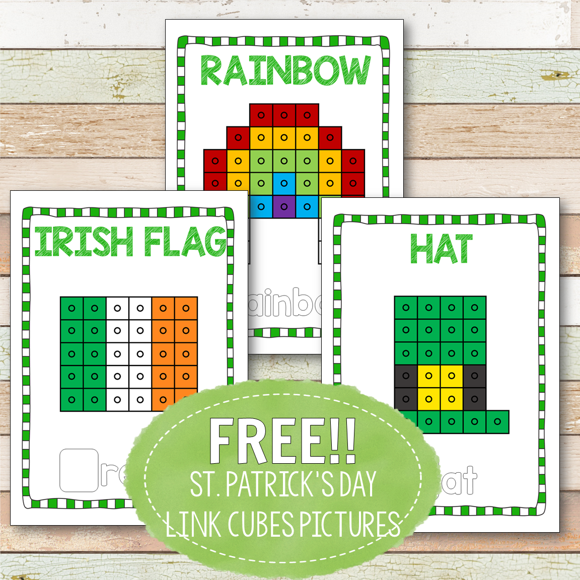 FREE St. Patrick's Day Link Cubes Mats – Pinay Homeschooler Shop