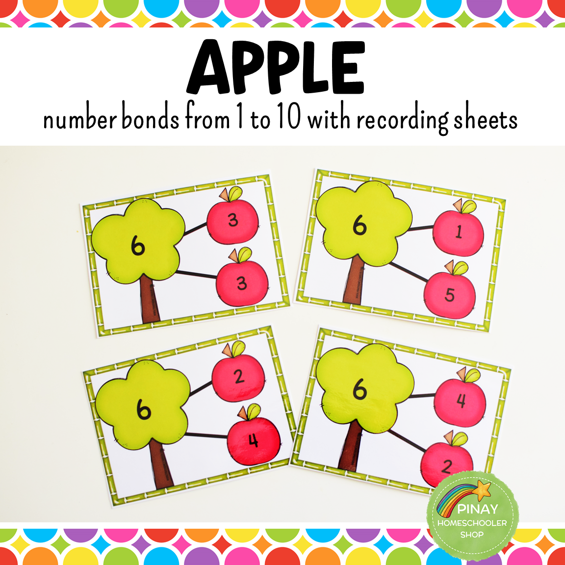 Number Bonds - Apple Themed – Pinay Homeschooler Shop
