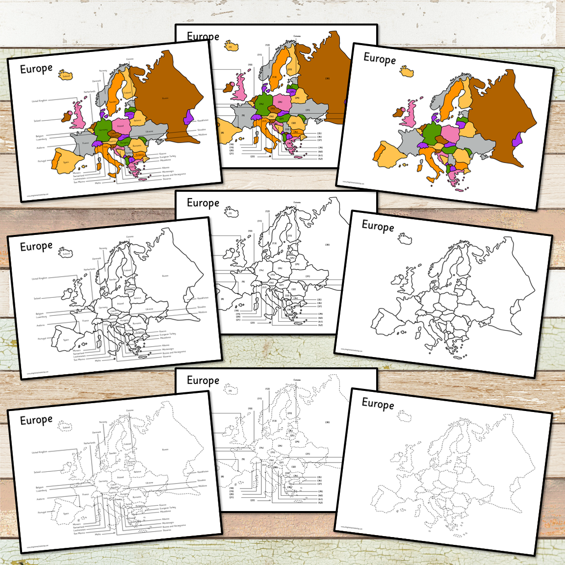 Montessori Maps of Europe - BIG Foldable Interactive Maps – Pinay ...