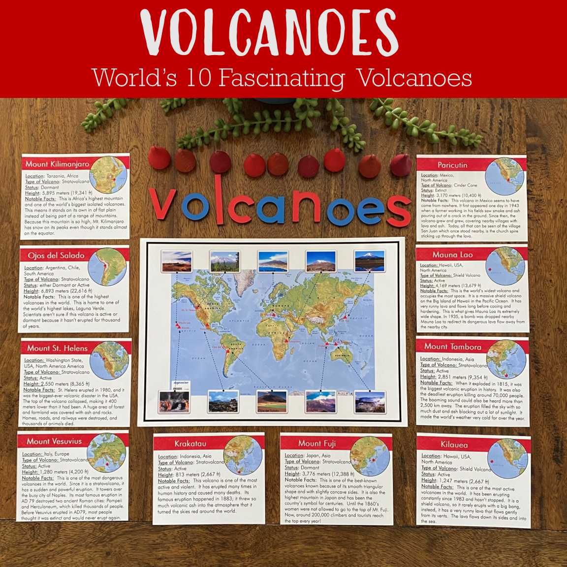 Volcanoes - World's 10 Fascinating Volcanoes – Pinay Homeschooler Shop