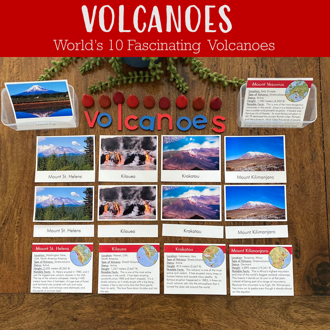Volcanoes - World's 10 Fascinating Volcanoes – Pinay Homeschooler Shop