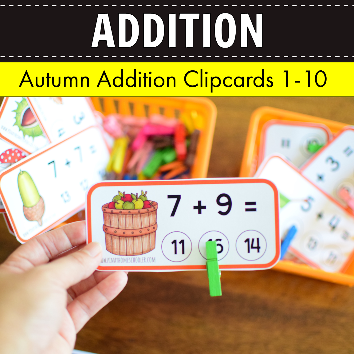 Autumn Fall Addition Clipcards – Pinay Homeschooler Shop