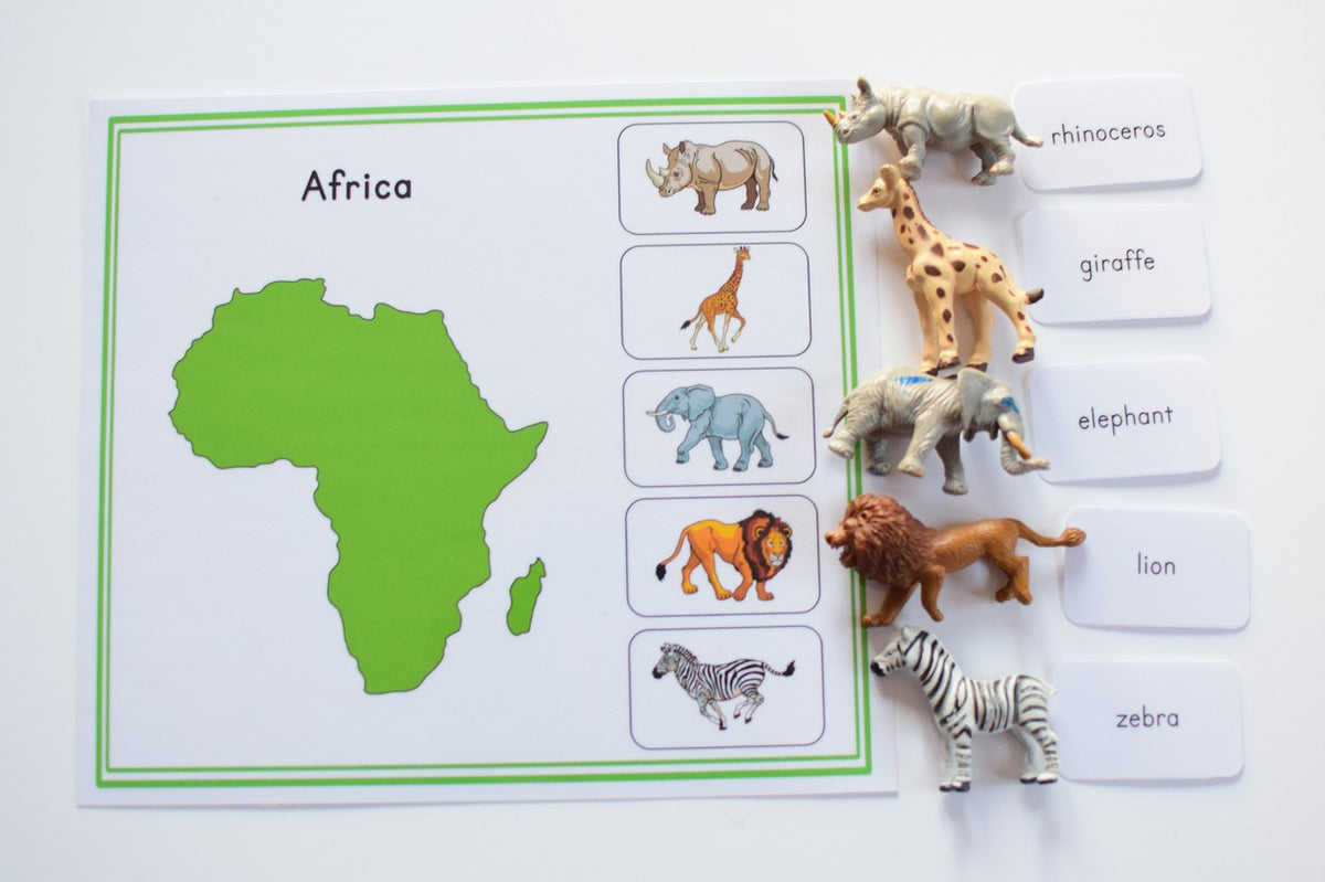 Montessori Animal Continents Activity Sheets – Pinay Homeschooler Shop
