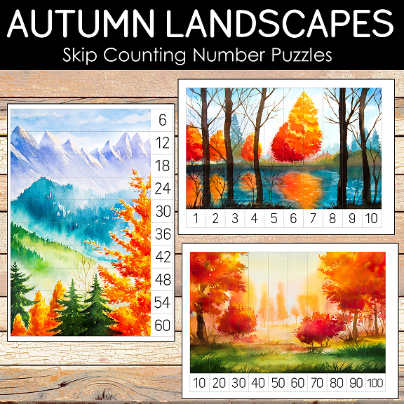 Autumn Number Sequencing and Skip Counting Puzzles – Pinay Homeschooler ...