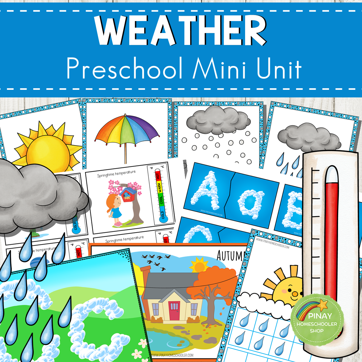 Weather Themed Preschool Mini Unit Activities – Pinay Homeschooler Shop