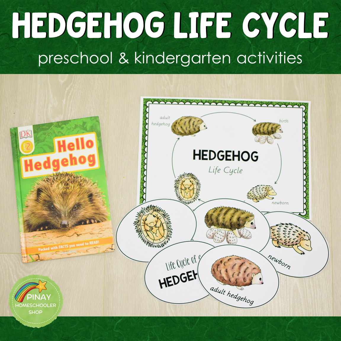 Hedgehog Life Cycle Set - Preschool & Kindergarten Science Centers ...