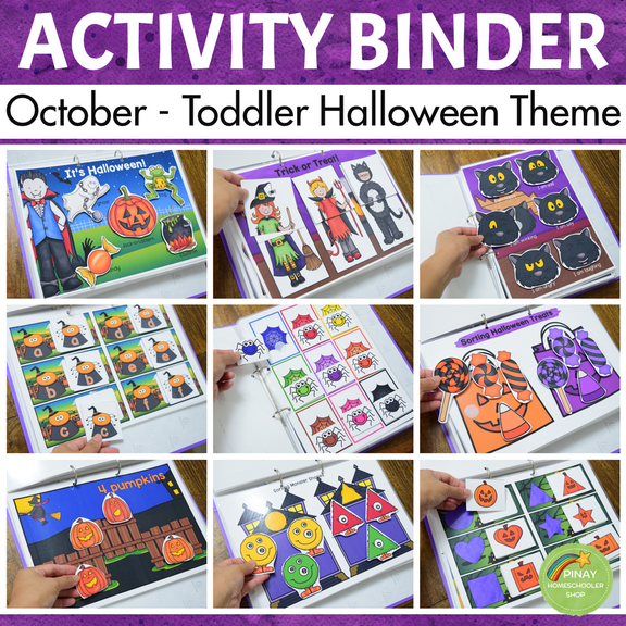 Halloween Adapted Book Activity Binder - Toddler – Pinay Homeschooler Shop