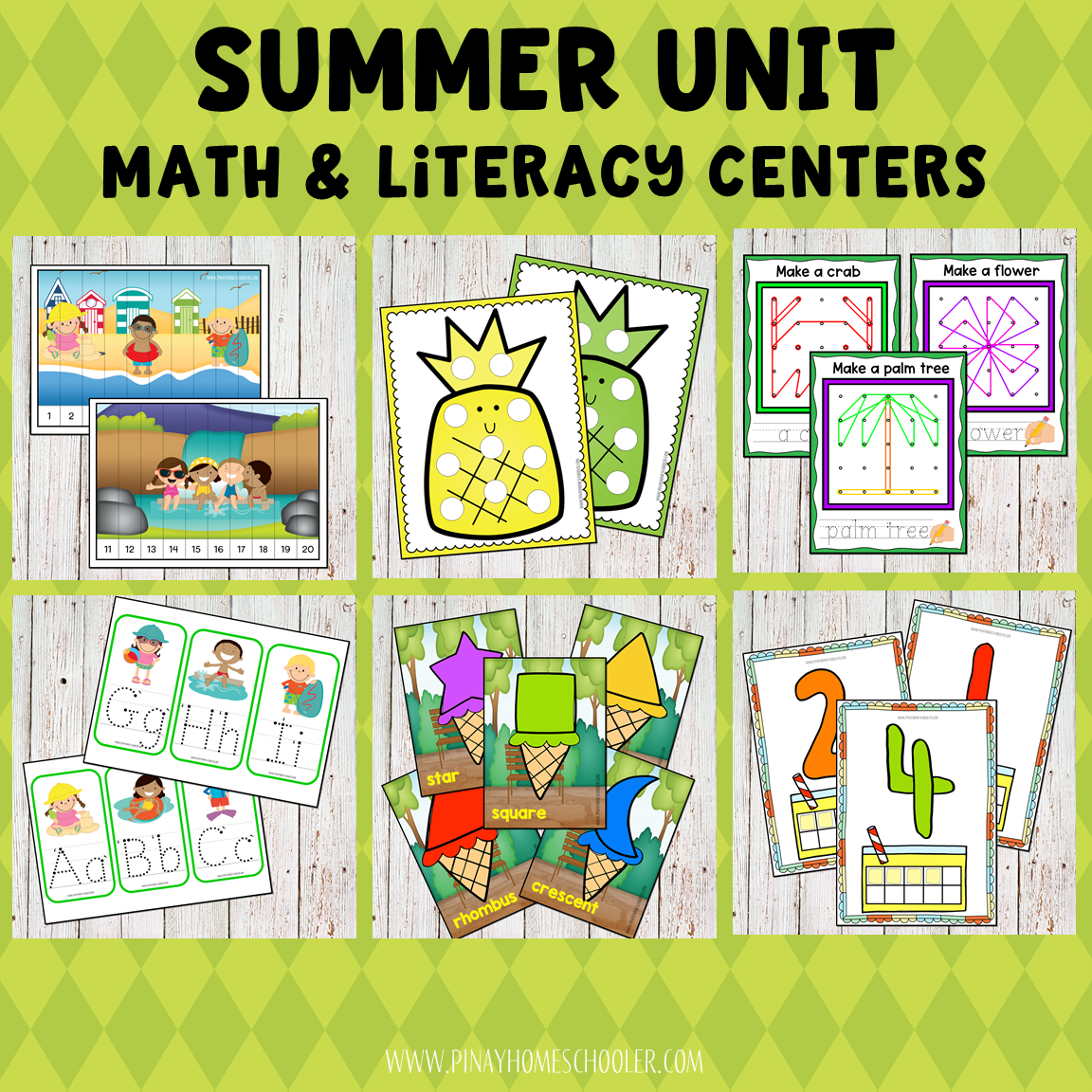 Summer Preschool Math and Literacy Pack – Pinay Homeschooler Shop
