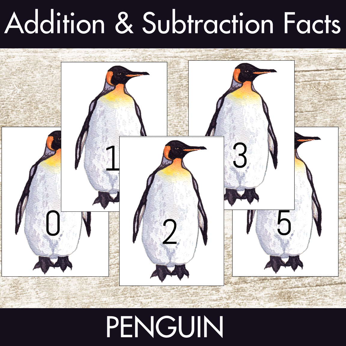 Penguin Addition and Subtraction Facts Fluency 1-12 Center – Pinay ...