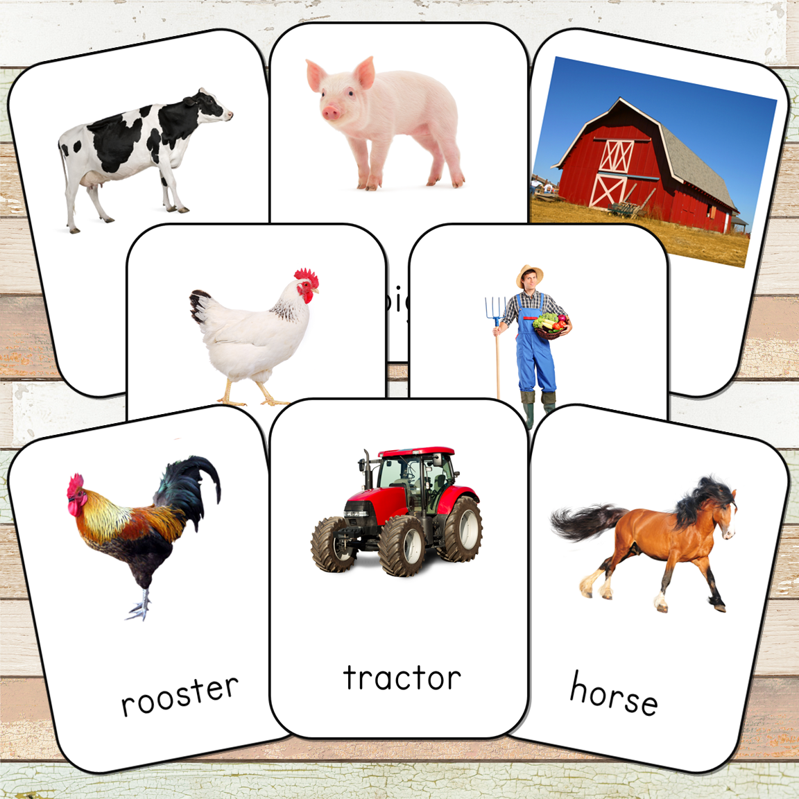 Montessori Down on the Farm Toob 3 Part Cards – Pinay Homeschooler Shop