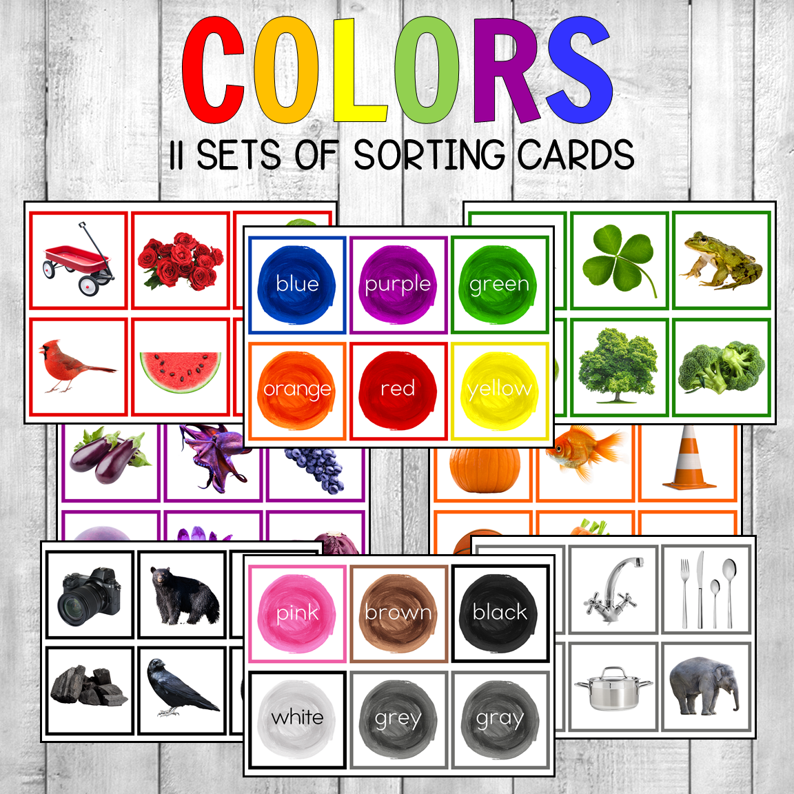 Montessori Color Sorting Cards Real Photos – Pinay Homeschooler Shop