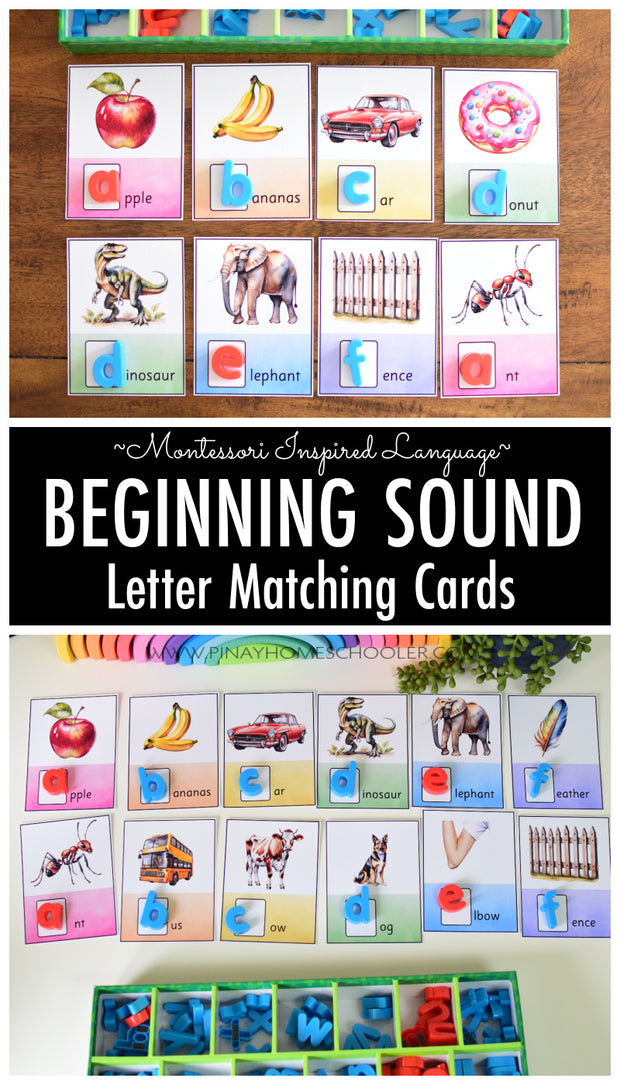Beginning Letter Match Cards – Pinay Homeschooler Shop