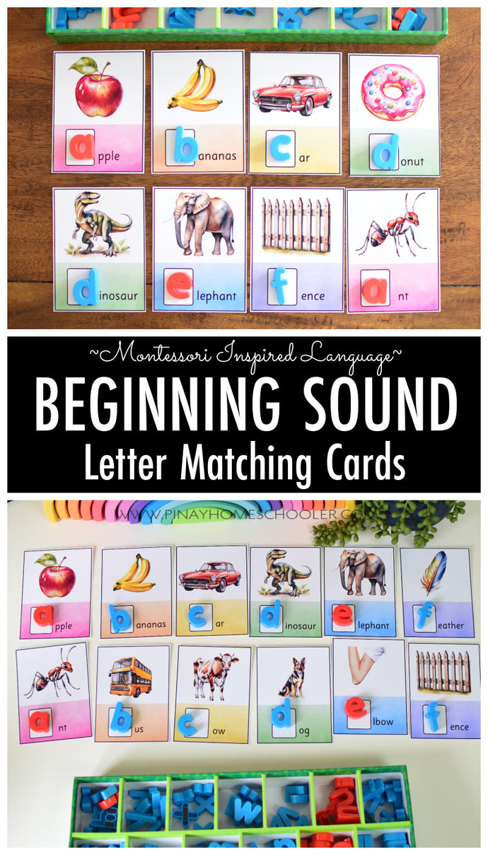 Beginning Letter Match Cards – Pinay Homeschooler Shop