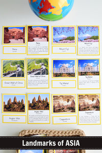 Landmarks of Asia Montessori 3 Part Cards – Pinay Homeschooler Shop