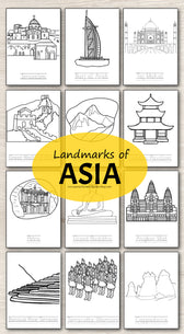 Landmarks of Asia Montessori 3 Part Cards – Pinay Homeschooler Shop