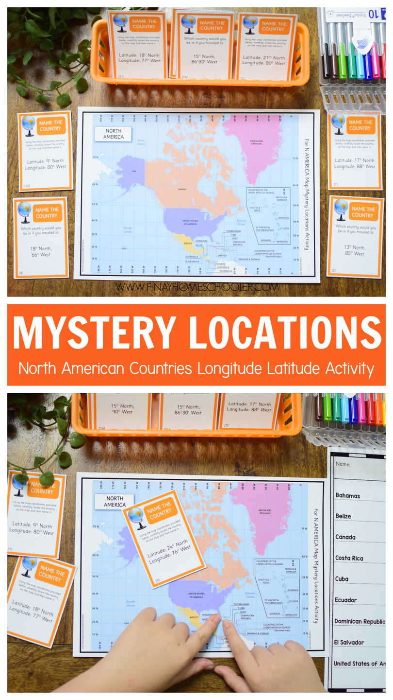 North America Mystery Locations - Longitude and Latitude – Pinay ...
