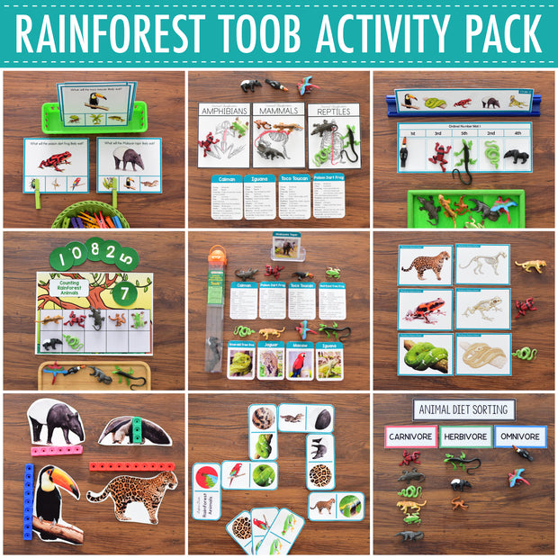 Rainforest Animals Activity Pack - Safari Toob – Pinay Homeschooler Shop