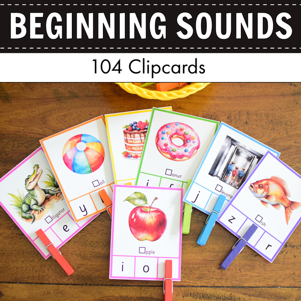 Beginning Letter Clipcards – Pinay Homeschooler Shop