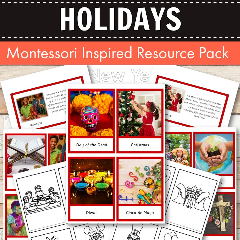 Holidays Around the World Montessori Pack – Pinay Homeschooler Shop