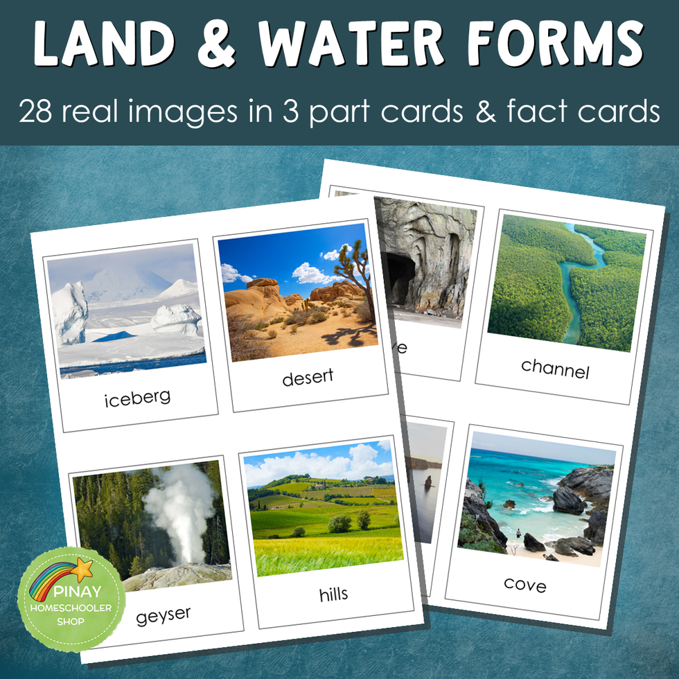 Montessori Land and Water Features – Pinay Homeschooler Shop
