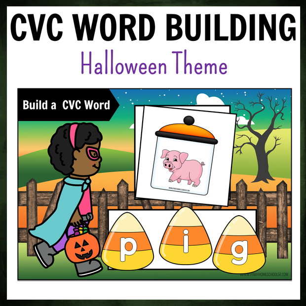 Halloween Themed CVC Word Building Pack – Pinay Homeschooler Shop
