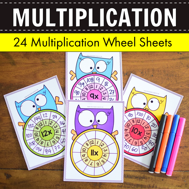 Owl Multiplication Wheel – Pinay Homeschooler Shop