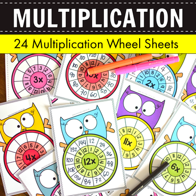 Owl Multiplication Wheel – Pinay Homeschooler Shop