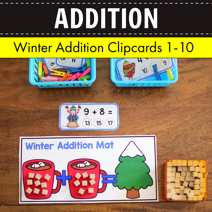 Winter Addition Clipcards – Pinay Homeschooler Shop