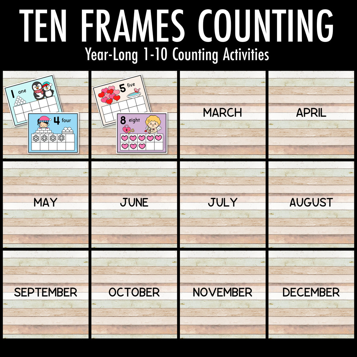 Year-Long Ten Frame Cards Growing Bundle – Pinay Homeschooler Shop