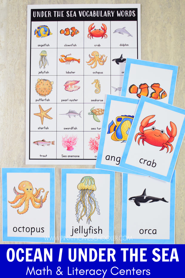 Ocean Preschool Math and Literacy Pack – Pinay Homeschooler Shop