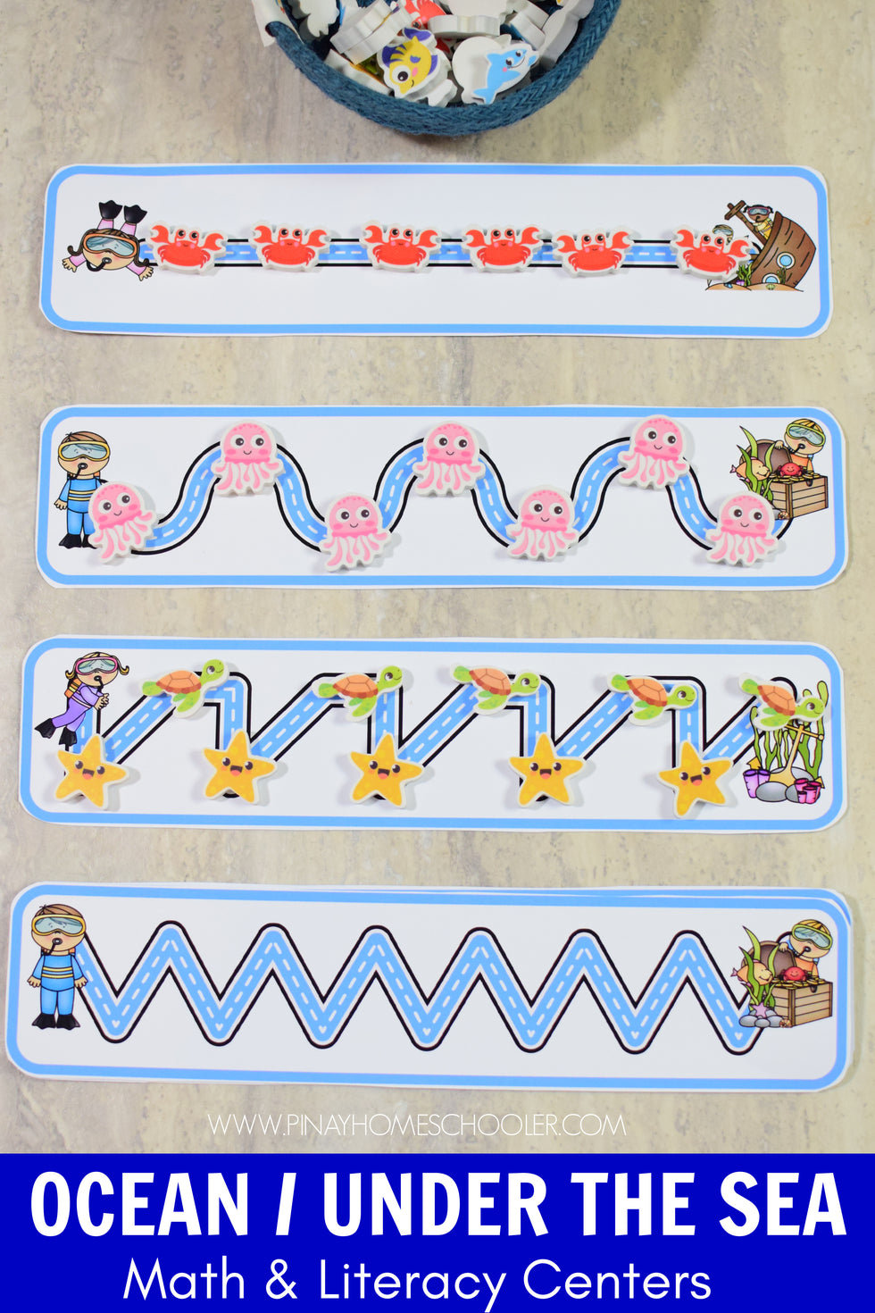 Ocean Preschool Math and Literacy Pack – Pinay Homeschooler Shop