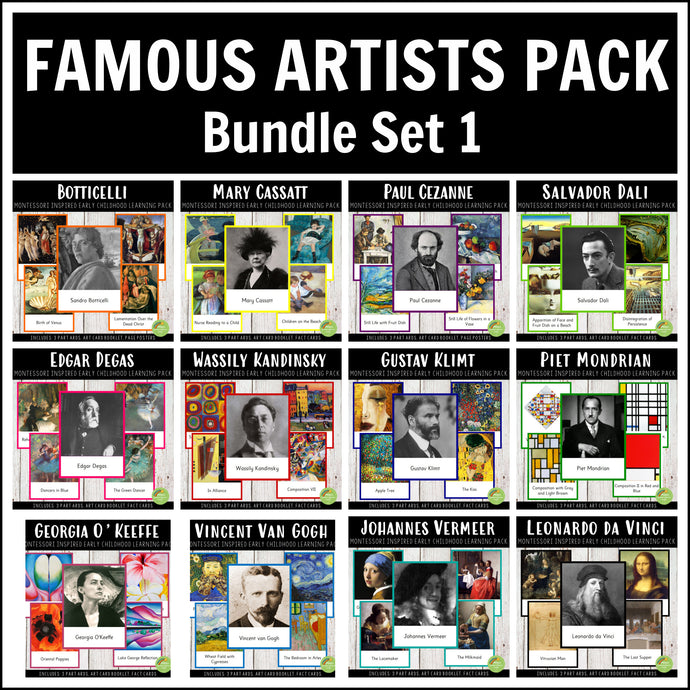 Montessori Famous Artists Bundle Set 1 – Pinay Homeschooler Shop