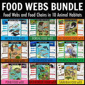 Food Chains and Food Webs Animal Habitat BUNDLE – Pinay Homeschooler Shop