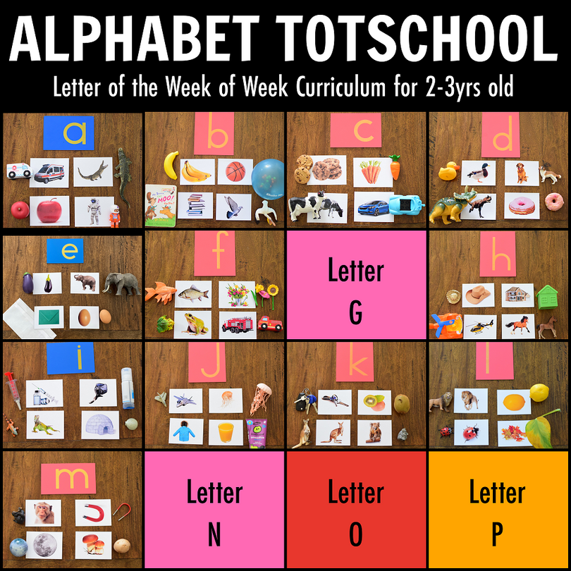 Letter of the Week - Toddler School Alphabet Curriculum COMPLETE ...