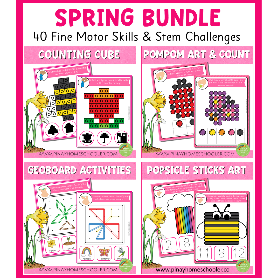Fine Motor Skills Activities - Spring – Pinay Homeschooler Shop