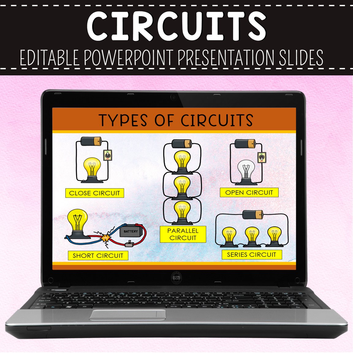 Circuits Presentation Slides (Editable) - Parallel and Series, Conduct ...