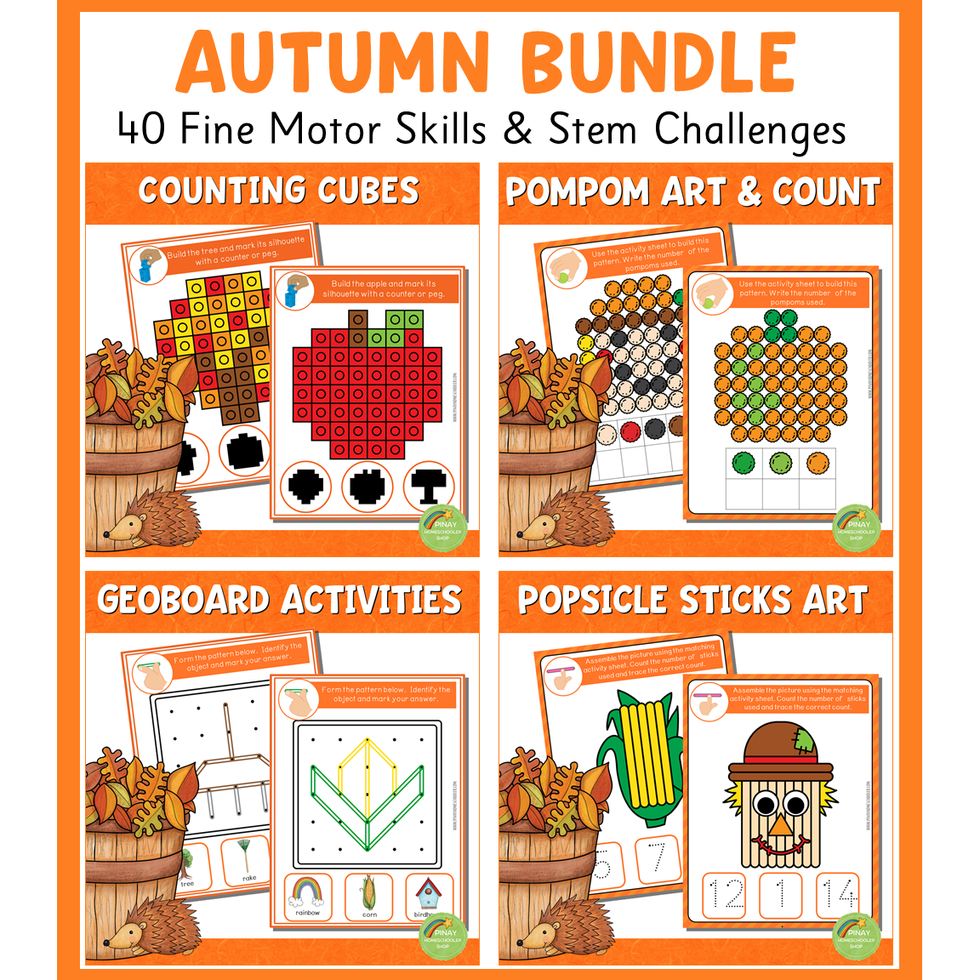 Fine Motor Skills Activities - Autumn – Pinay Homeschooler Shop