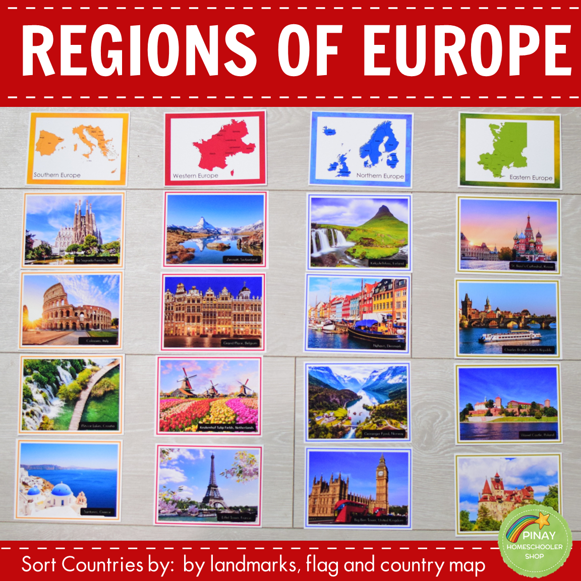 Regions of Europe Learning Packet – Pinay Homeschooler Shop