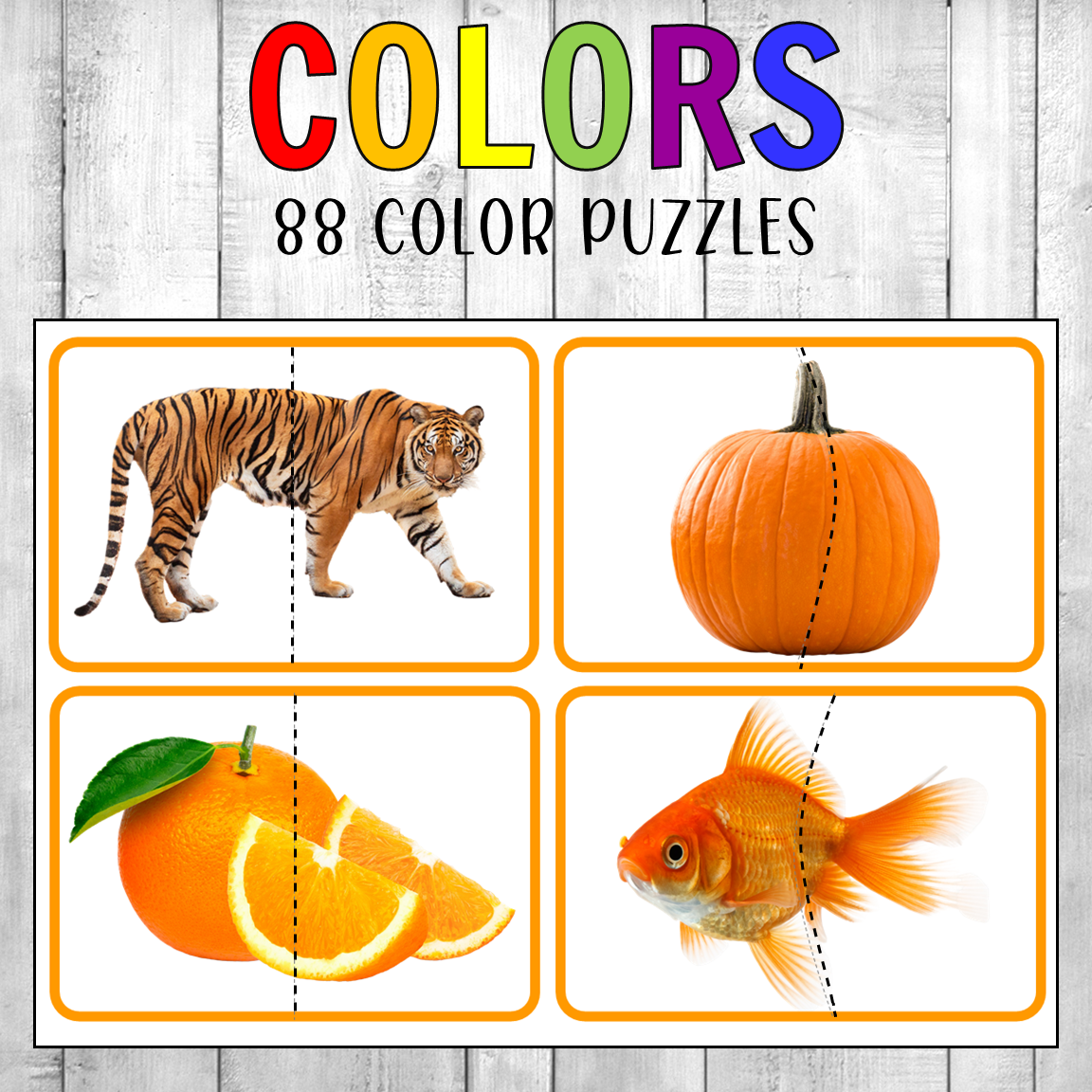 Montessori Color Matching Puzzles Real Photos – Pinay Homeschooler Shop