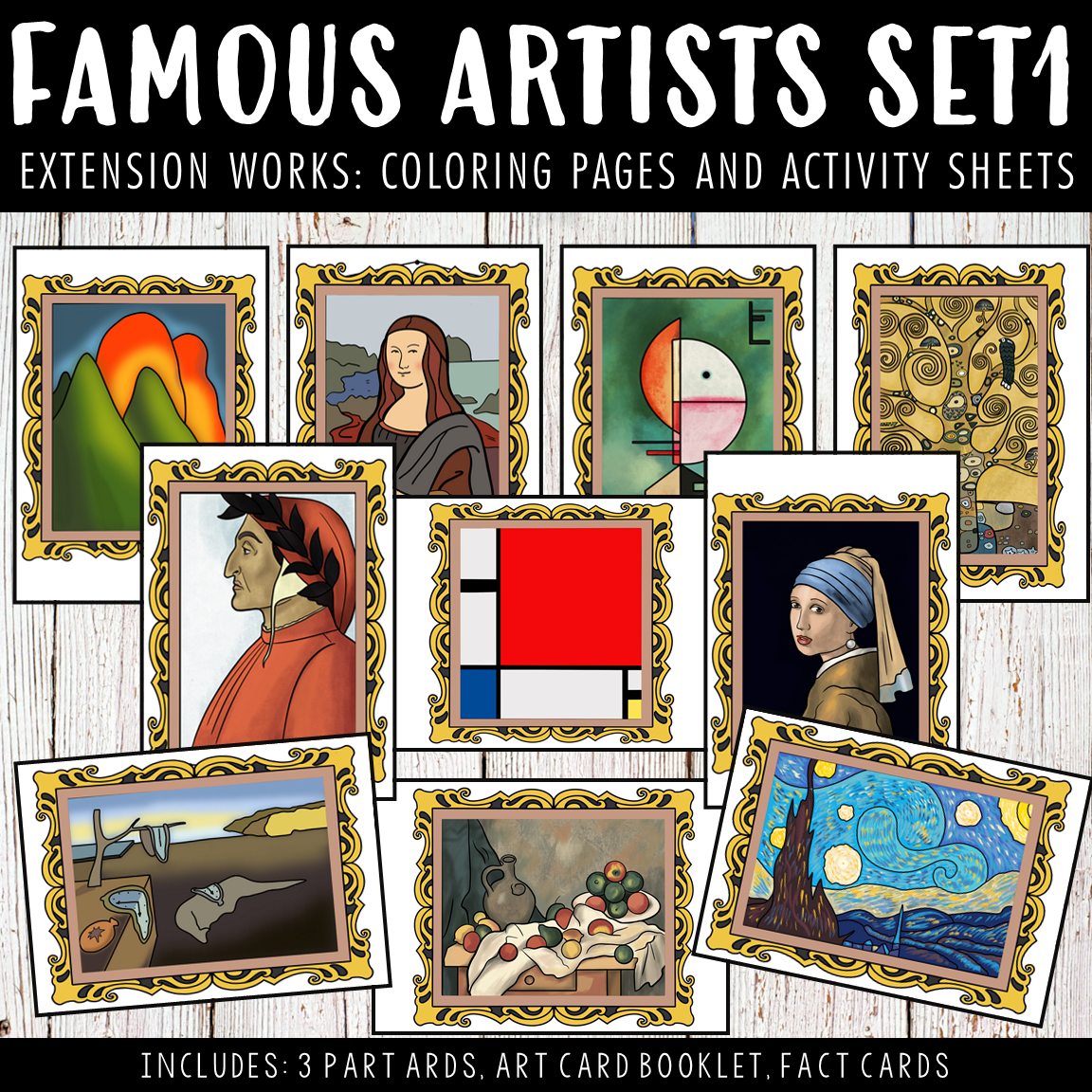 Famous Artists Worksheets Artist Study For Kids Famous Artist
