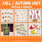 Fall Autumn Preschool Math and Literacy Pack – Pinay Homeschooler Shop