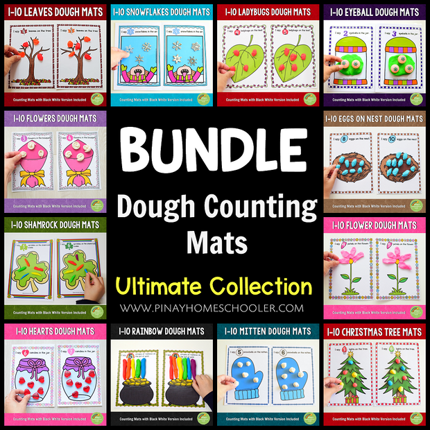 Ultimate Counting Mats (Playdough) Series (Growing BUNDLE) – Pinay ...